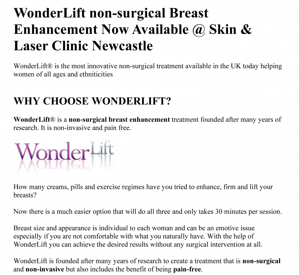 Advanced Breast Enhancement – Skin Laser Clinic